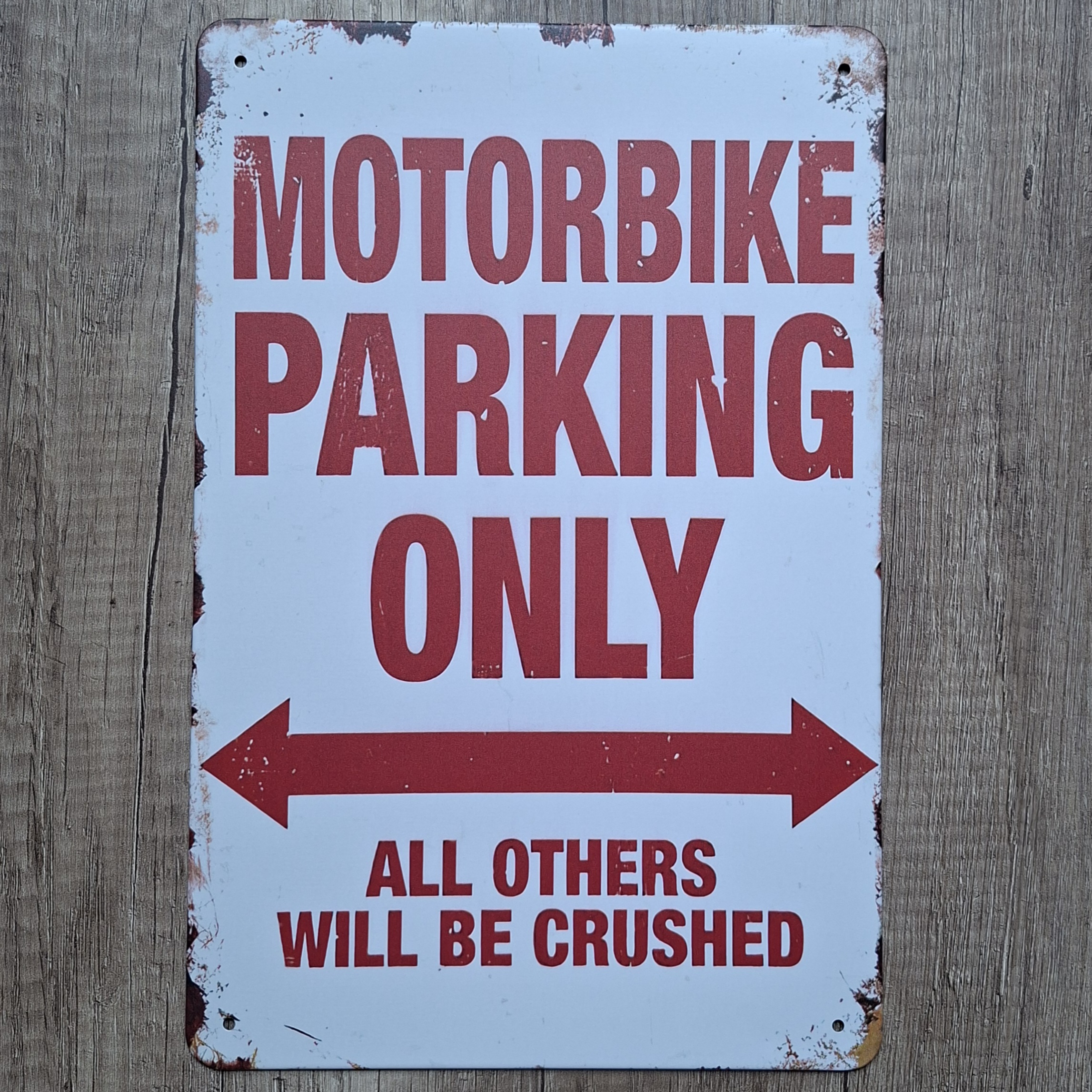 MOTORBIKE PARKING ONLY - Tablica Shop